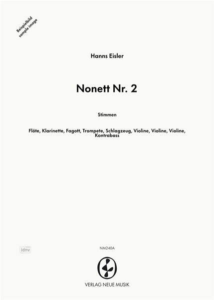 Nonett Nr. 2 für Flöte, Klarinette, Fagott, Trompete, Schlagzeug, drei ...