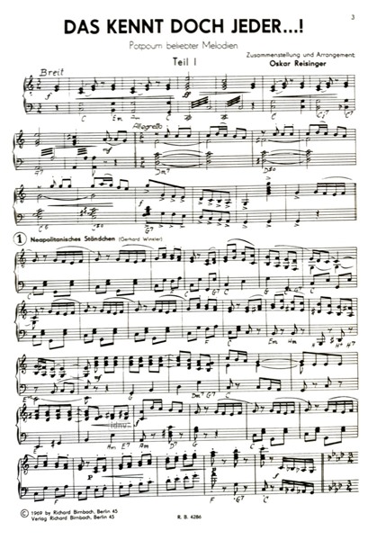 Das kennt doch jeder...! für Klavier - AMA Music