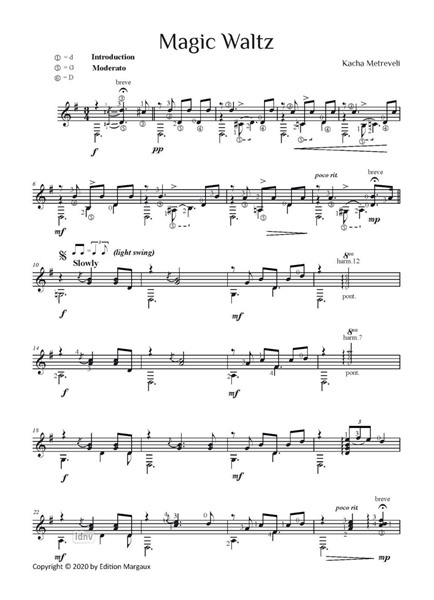 Magic Waltz für Gitarre solo - AMA Verlag